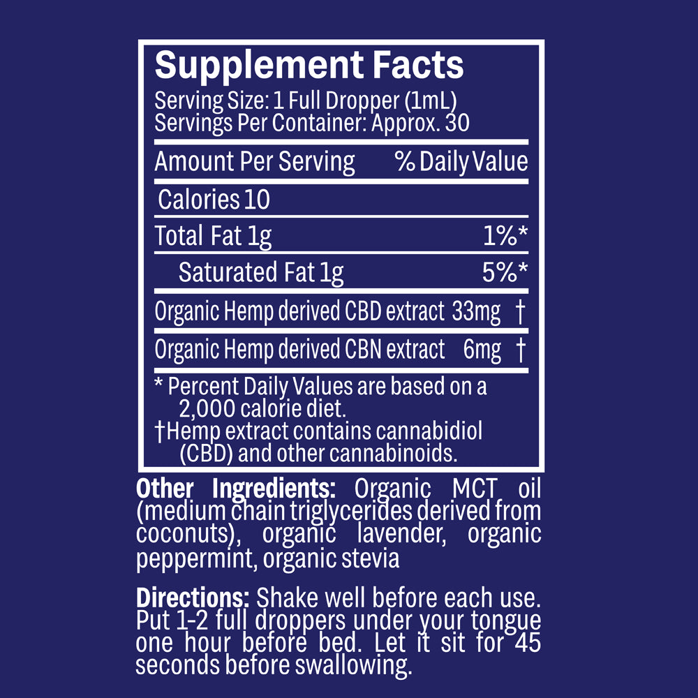 CBD & CBN Sleep Drops: Full Spectrum Sleep Aid – FOCL